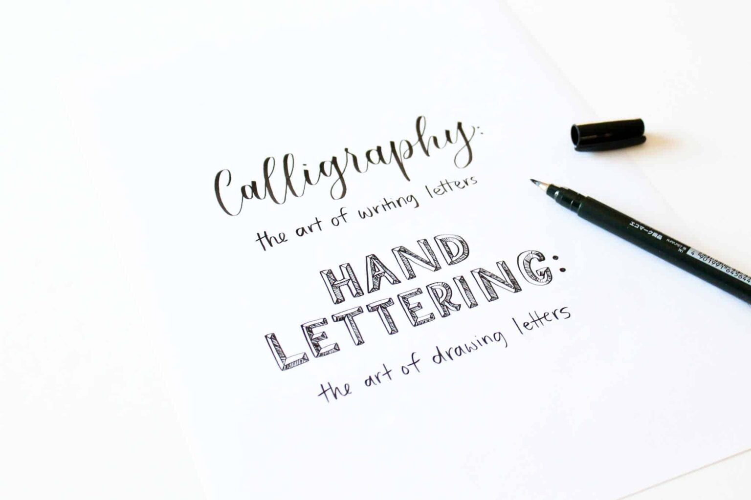 The Difference Between Calligraphy and Hand Lettering