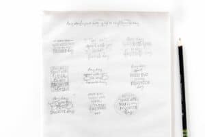 How to Design Lettering Layouts (6 Step Process) - By Heidi Grace