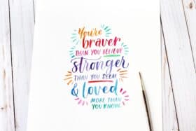 5 Quick Tips for Easier Watercolor Brush Lettering - By Heidi Grace