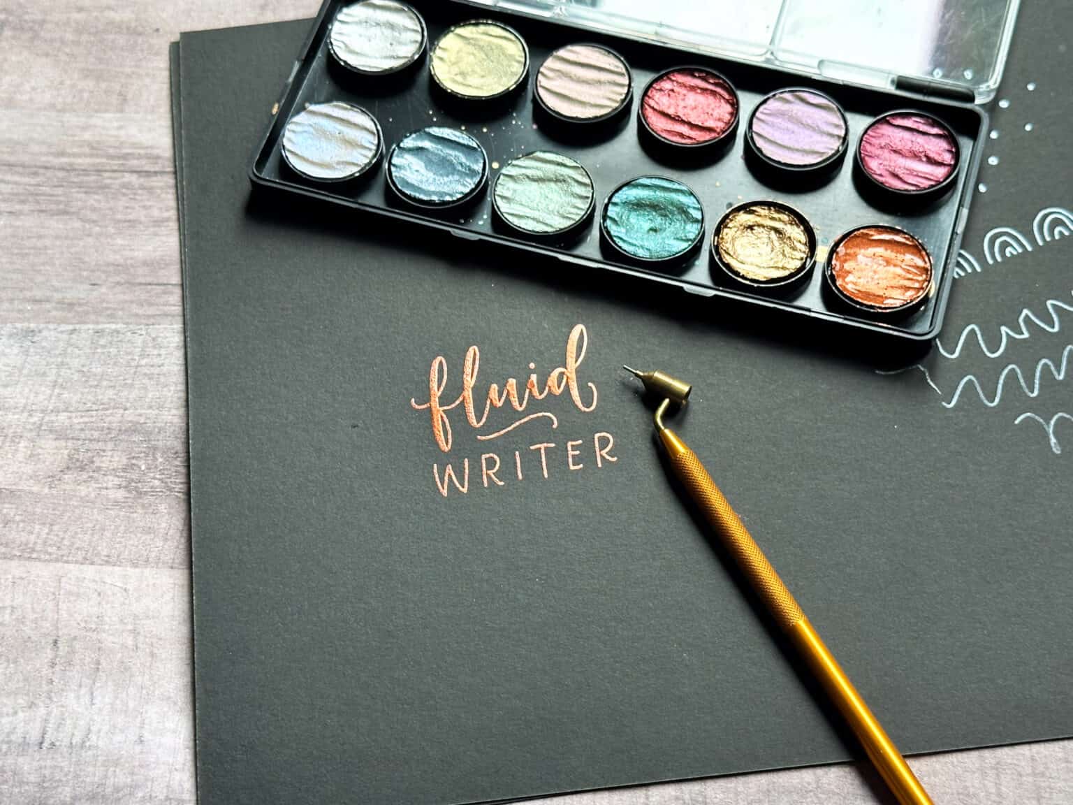 How To Use a Fluid Writer (Fine Line Painting Pen) - By Heidi Grace