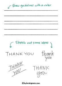 How to Start Hand Lettering: Simple Beginner's Guide - By Heidi Grace