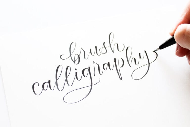 How to Hold & Control a Brush Pen for Calligraphy - By Heidi Grace