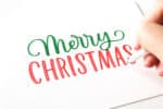6 Beautiful Calligraphy Christmas Card Tutorials (with templates) - By ...