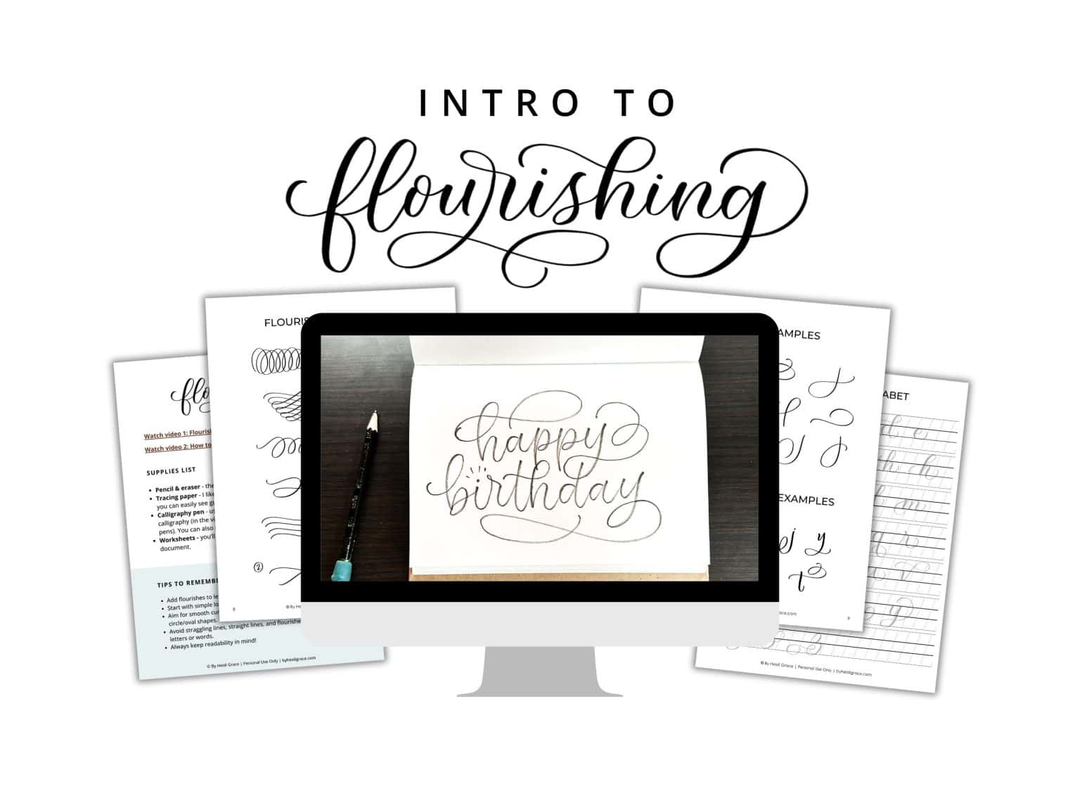 How to Easily Add Shadows to Lettering (9 ways!) - By Heidi Grace