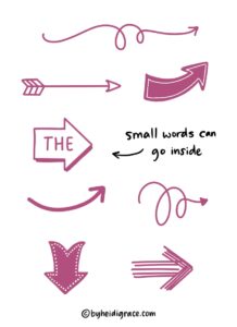 21 Fun and Easy Ways to Embellish Hand Lettering - By Heidi Grace