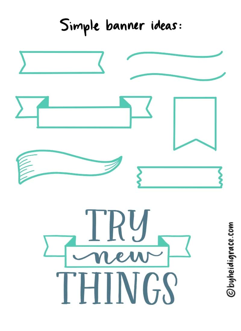 21 Fun and Easy Ways to Embellish Hand Lettering - By Heidi Grace