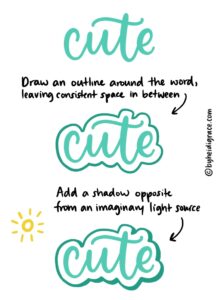 21 Fun and Easy Ways to Embellish Hand Lettering - By Heidi Grace