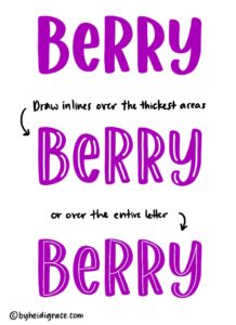 21 Fun and Easy Ways to Embellish Hand Lettering - By Heidi Grace