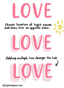 21 Fun and Easy Ways to Embellish Hand Lettering - By Heidi Grace