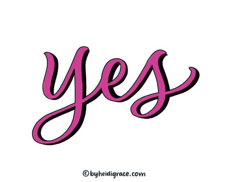 How to Easily Add Shadows to Lettering (9 ways!) - By Heidi Grace