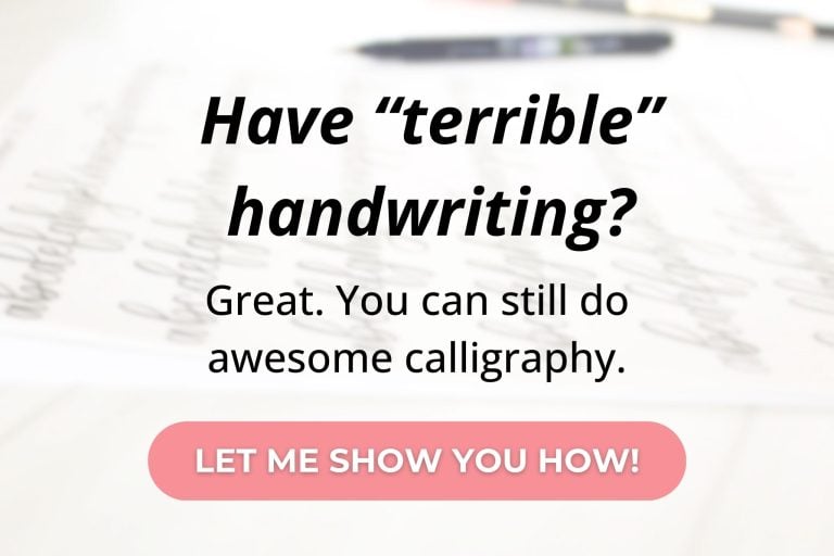 Handwriting vs Calligraphy: What's the Difference? - By Heidi Grace