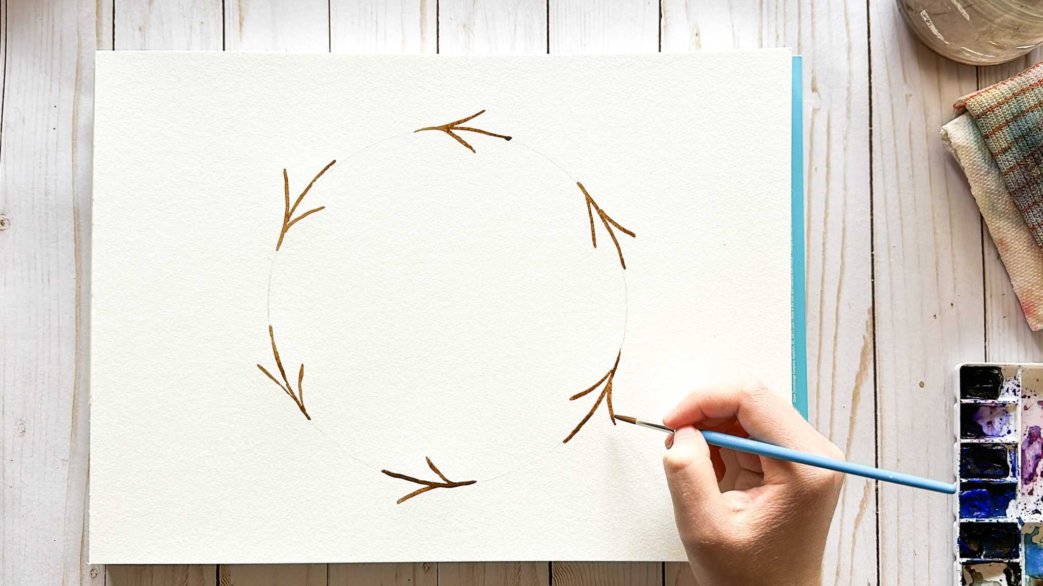 Step by Step Watercolor Christmas Wreath Tutorial (easy and fun!) - By ...