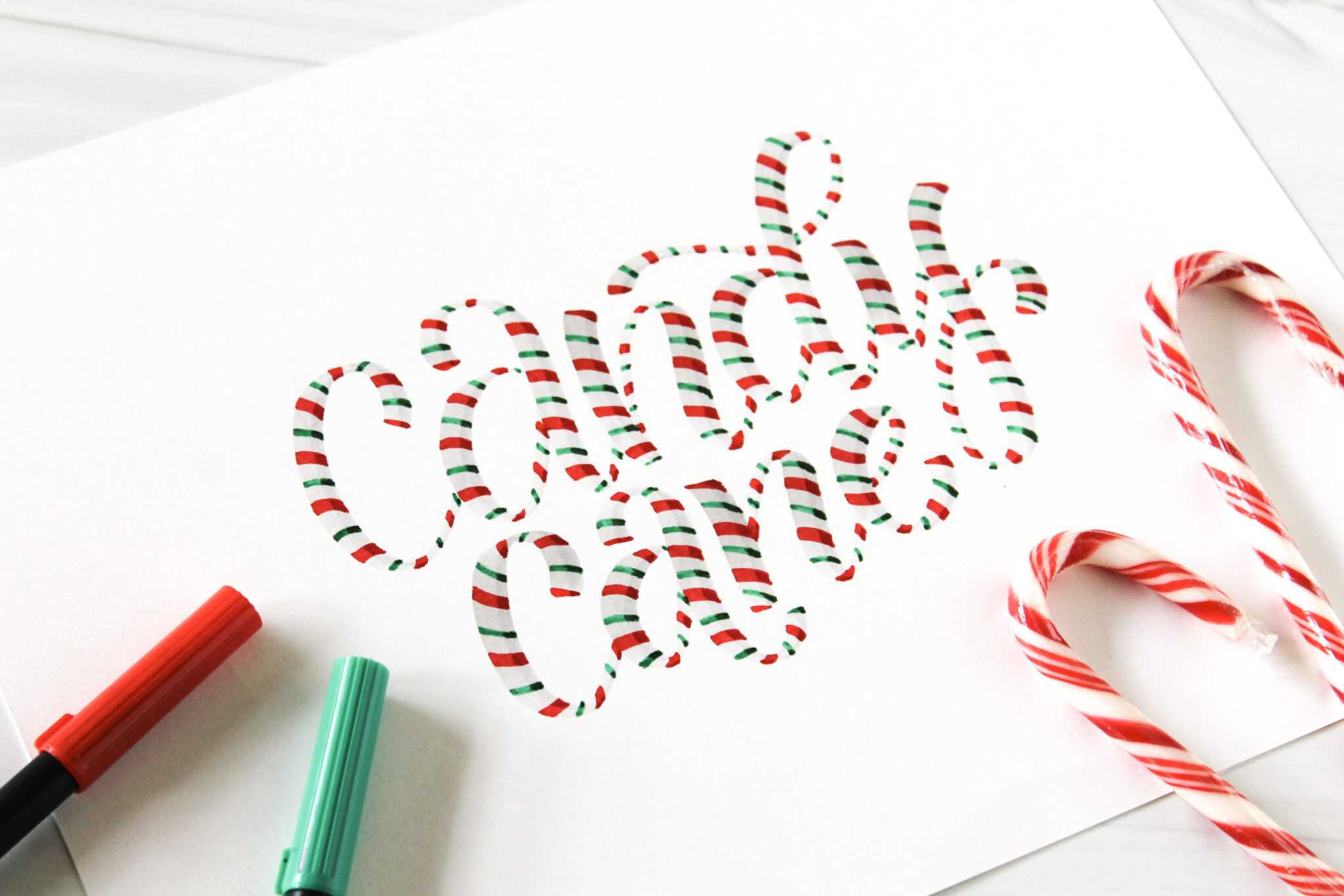 21 Christmas Lettering Art Ideas (fun and festive!) - By Heidi Grace