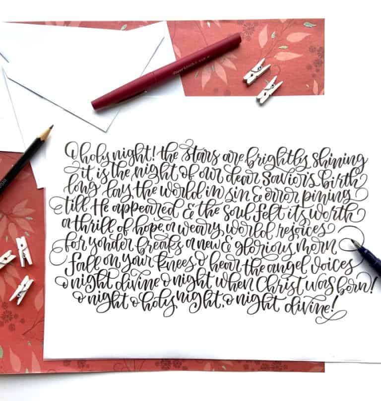 21 Christmas Lettering Art Ideas (fun and festive!) - By Heidi Grace