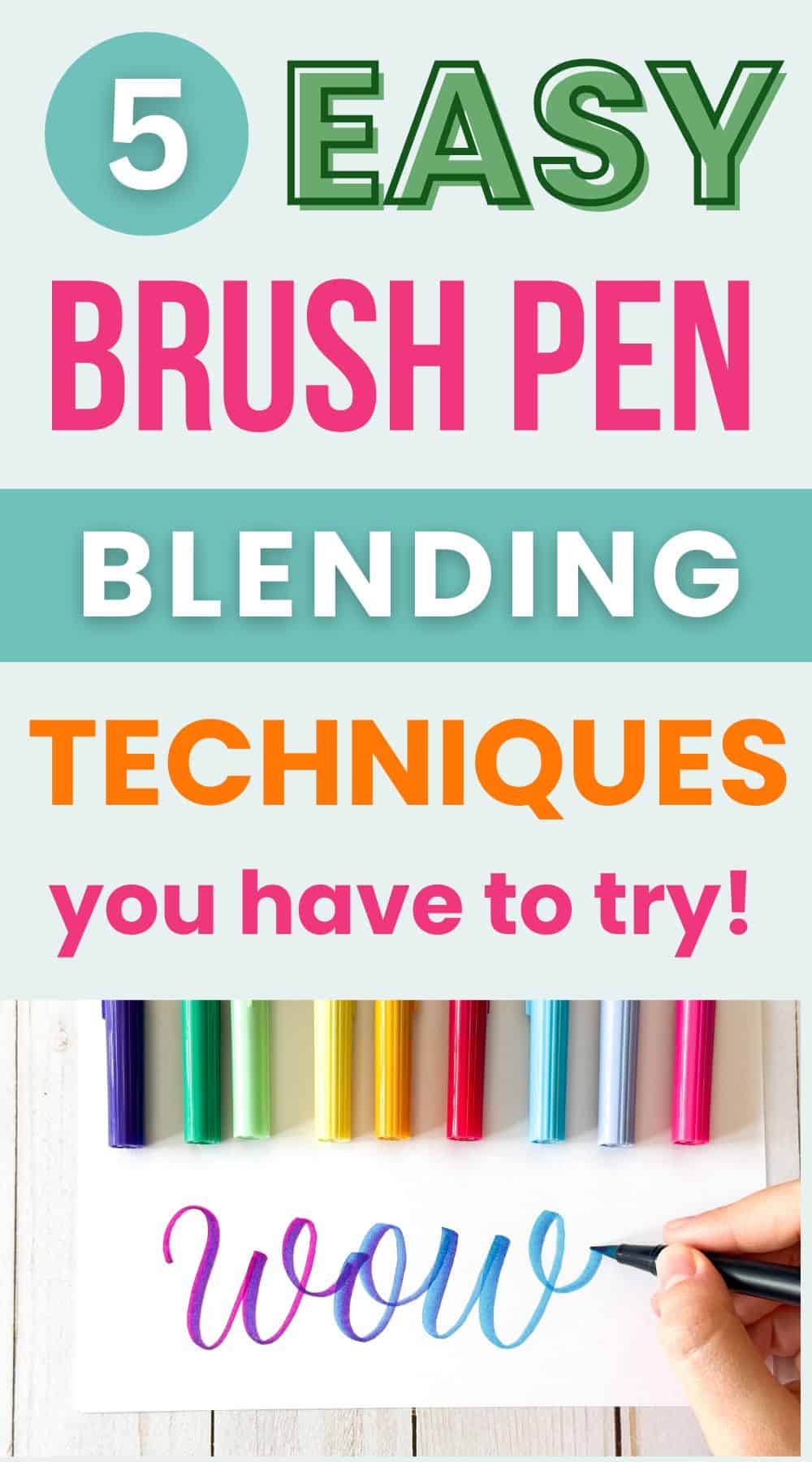 5 Easy Blending Techniques with Water-Based Brush Pens - By Heidi Grace