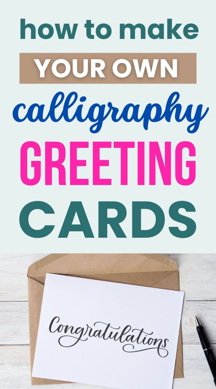 How to Make Beautiful Calligraphy Greeting Cards - By Heidi Grace