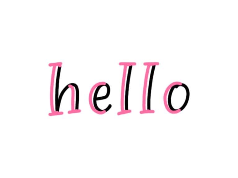Super Cute Print Handwriting Style with Serifs - By Heidi Grace