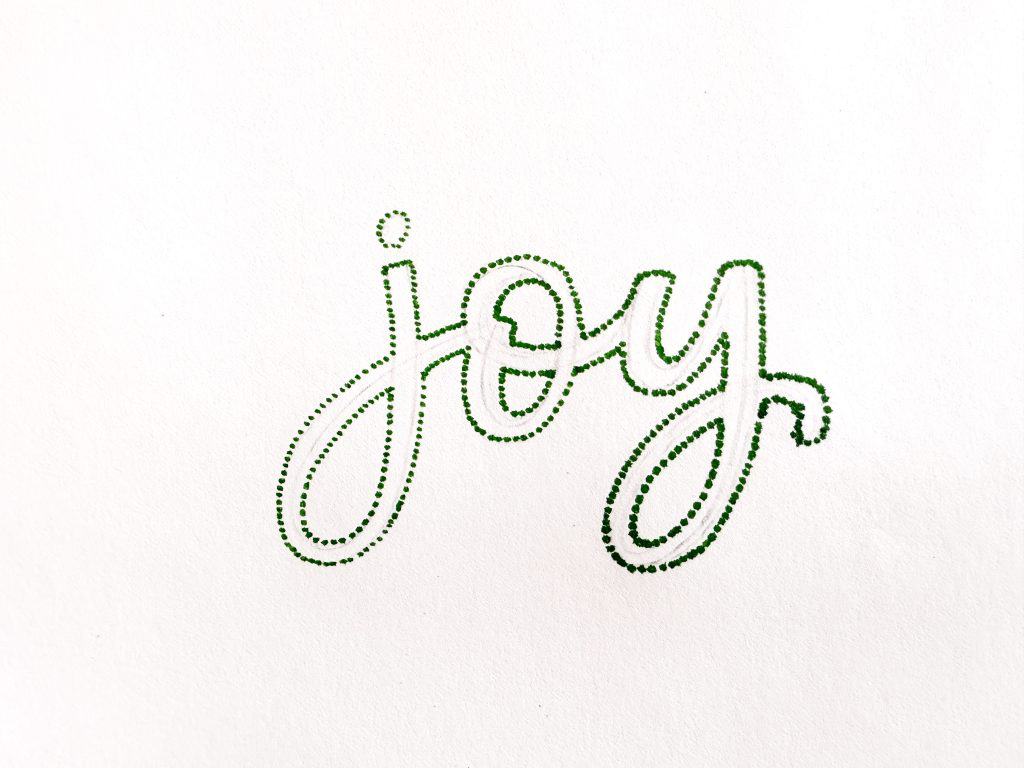 How to Do Hand Lettering with Just Dots! - By Heidi Grace
